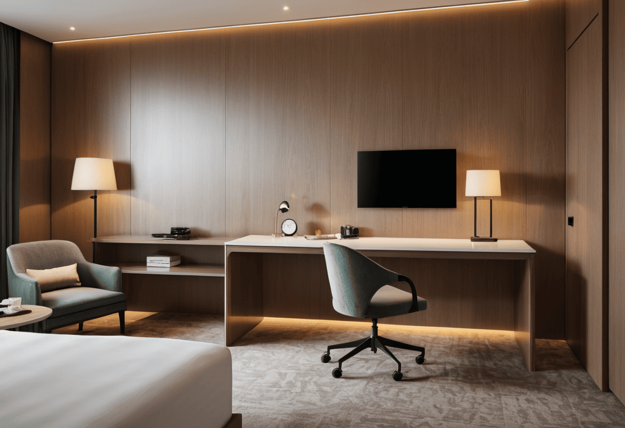 Hotel Room Desk Design: Modern & Functional Ideas 2025